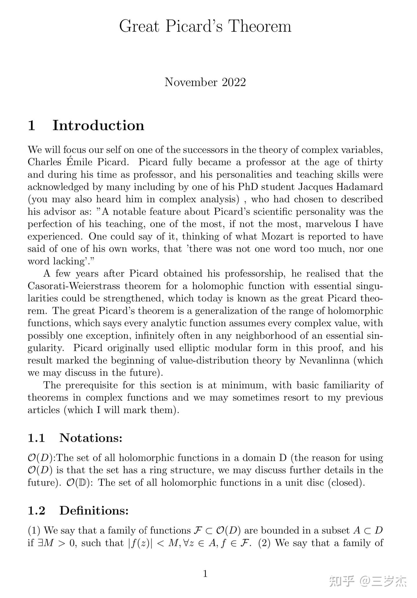复分析（6）：大Picard定理 (Great Picard theorem) - 知乎