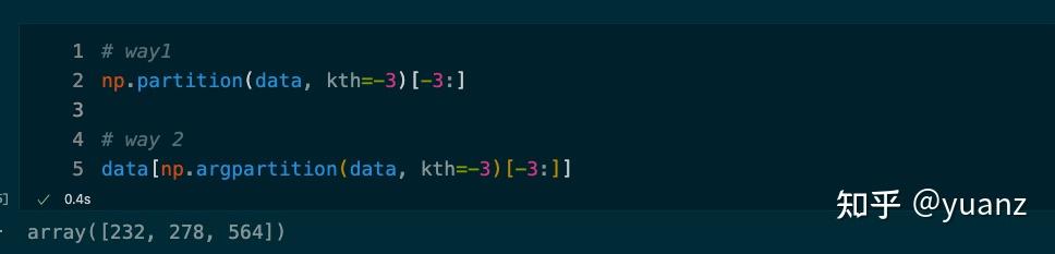 numpy的partition和argpartition的定义是什么？是做什么用的？ - 知乎