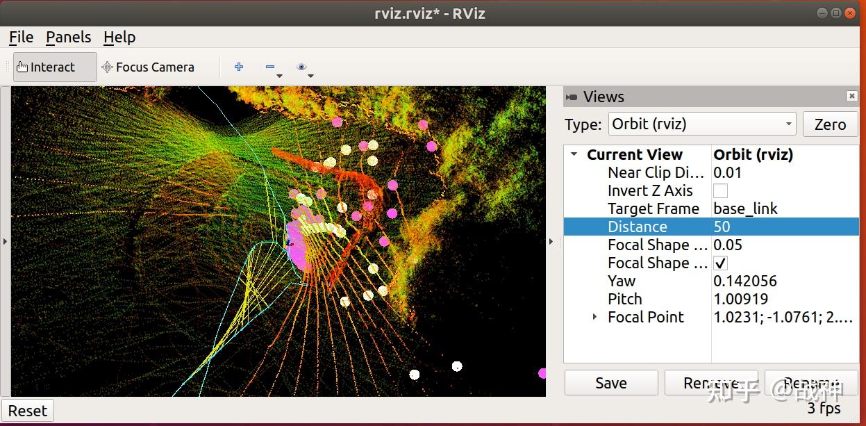 用ROS的Rviz显示点云时，如何让Rviz启动时能自动显示自己设置的角度及缩放比例？ - 知乎