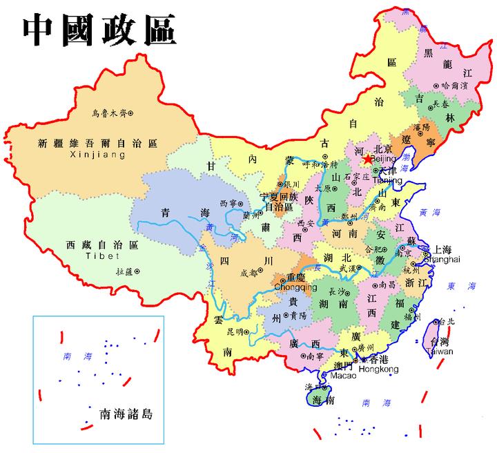 查看并获取中国行政区划图（区分市区县边界线） - 知乎