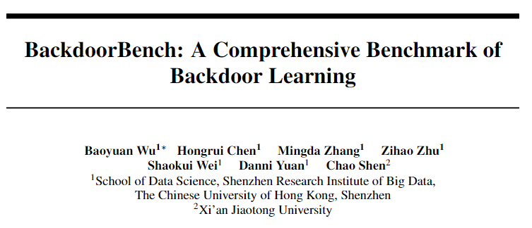 后门学习新基准！BackdoorBench目前已集成了9种攻击方法、12种防御方法、5种分析工具，leaderboard公布了8000组攻防结果！ - 知乎