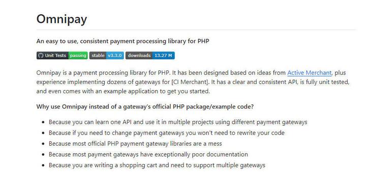 Omnipay开源支付处理库PHP源码 国内国外多支付系统接口源码 - 知乎