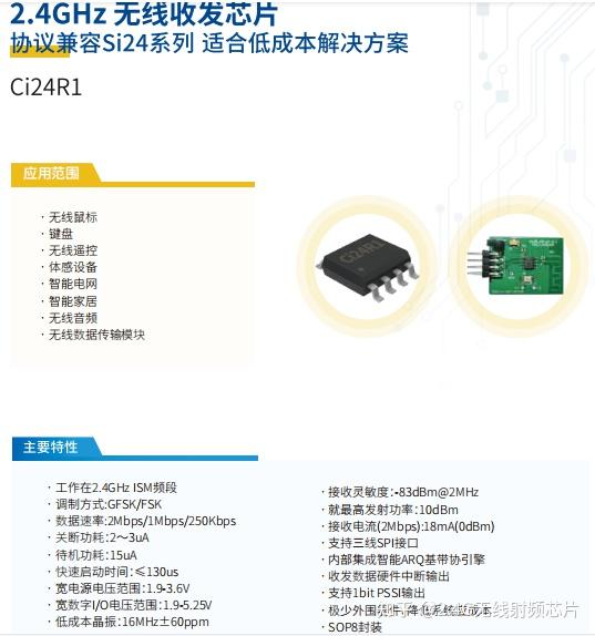 2.4G低成本方案Ci24R1是XN297的完美替代者 - 知乎