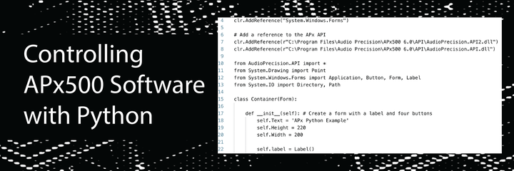 AP 技术博客 | 使用Python控制APx500 - 知乎