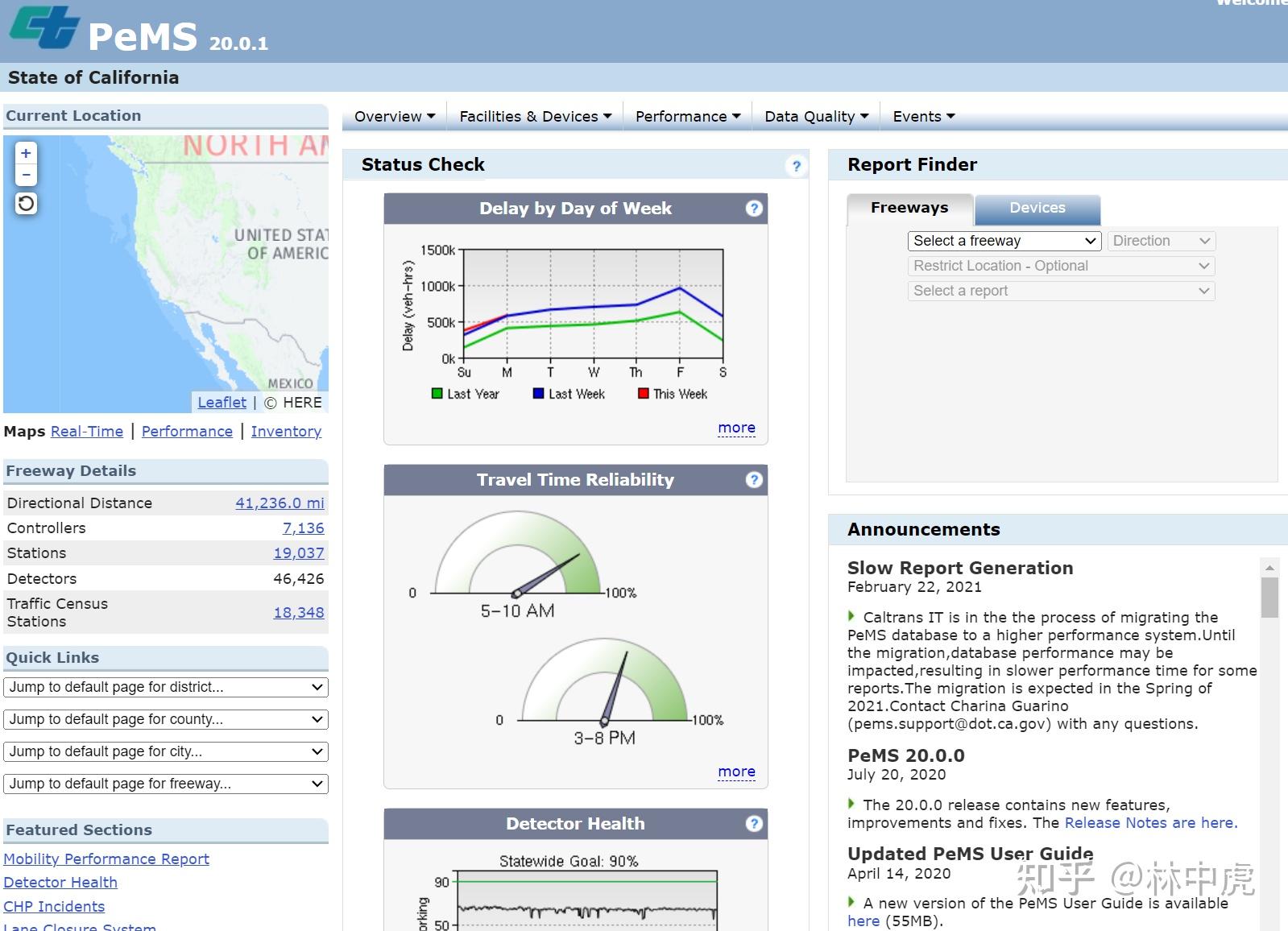 http://pems.dot.ca.gov/这个网站连接不上，求帮助？ - 知乎