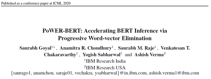 《PoWER-BERT: Accelerating BERT Inference via Progressive Word-vector Elimination》论文阅读 - 知乎