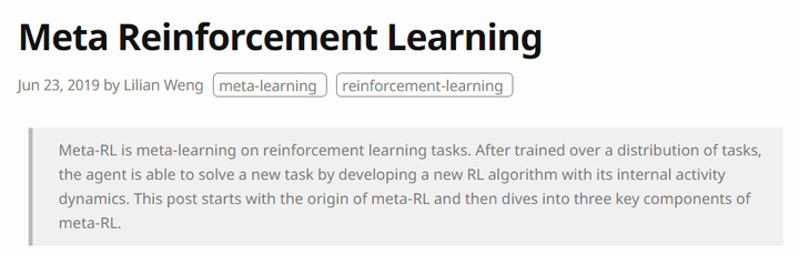 【强化学习 140】MetaRL - 知乎