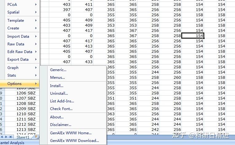 用Excel就能分析生物数据，真后悔没早点安装插件GenAlEx【下】 - 知乎