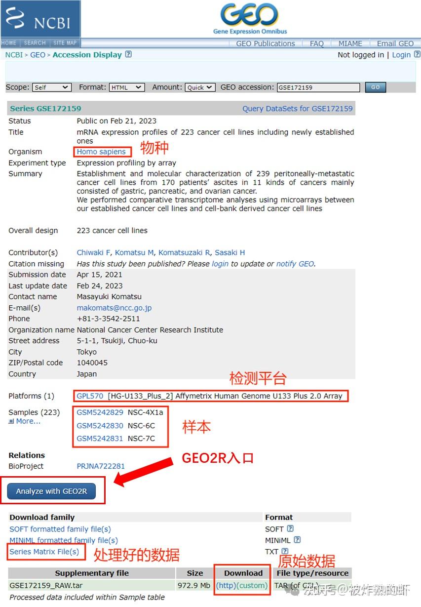 GEO数据库中没有GEO2R分析如何找到数据集的差异表达基因？ - 知乎