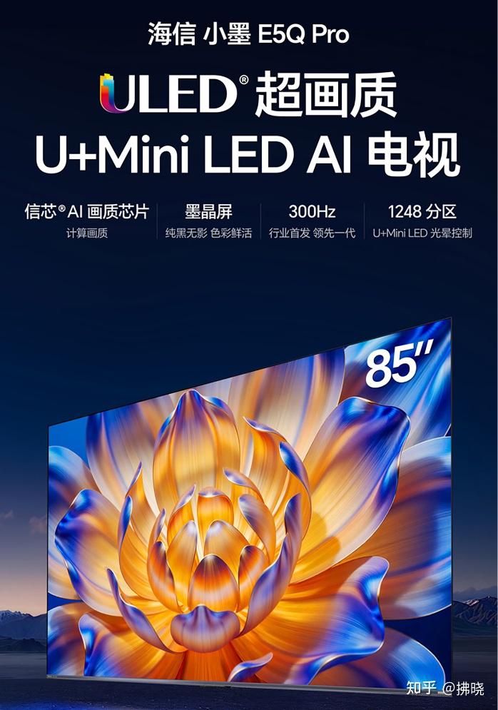 近期装修必看！6000元价位也能买85寸大屏电视！口碑爆款海信E5系列海信小墨E5Q Pro新品上市！ - 知乎