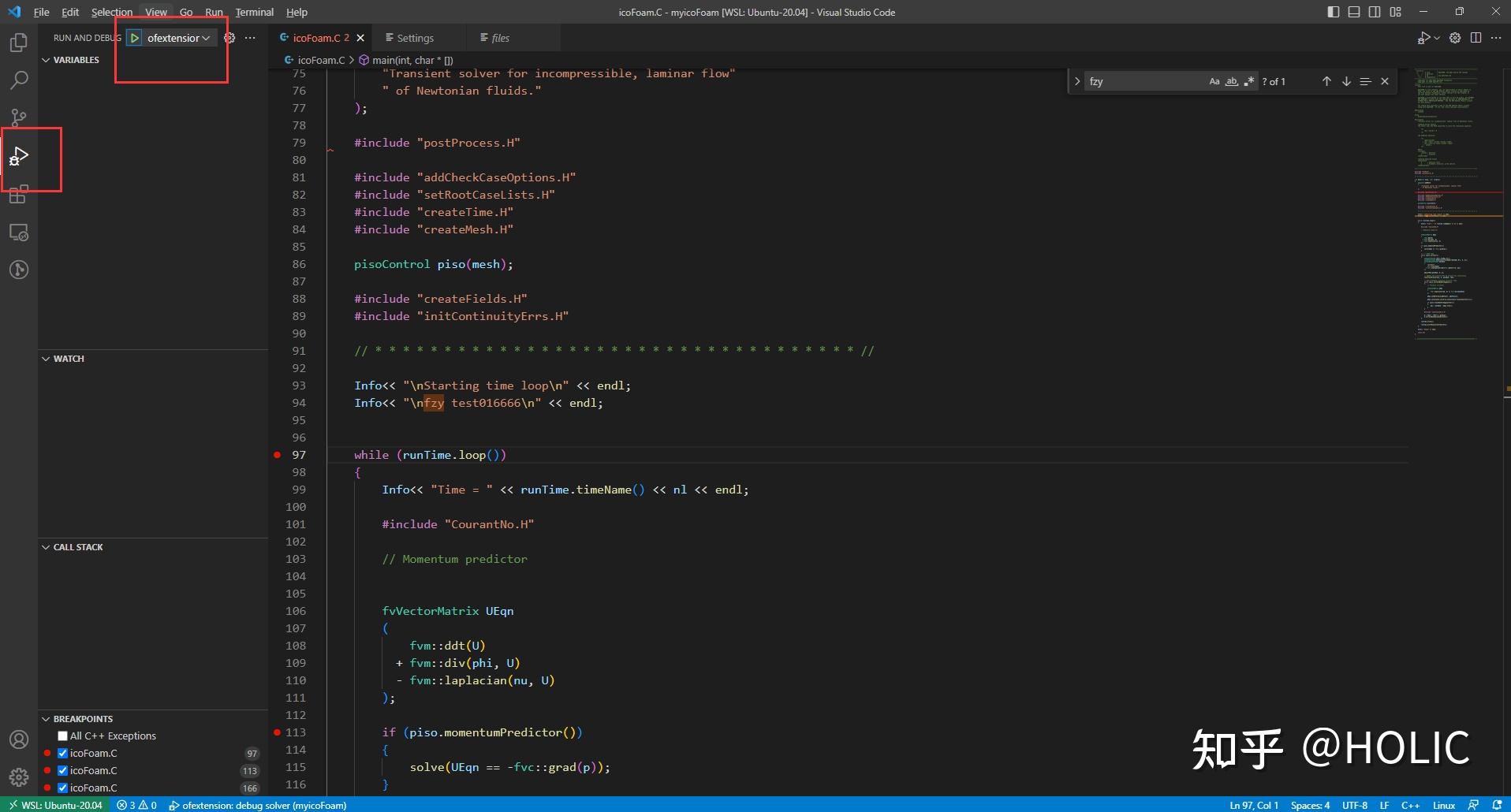 OpenFOAM在VS Code下的debug模式调试 - 知乎