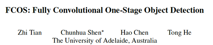 FCOS：Fully Convlutional One-stage Object Detection - 知乎
