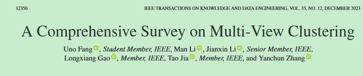 A Comprehensive Survey on Multi-View Clustering - 知乎