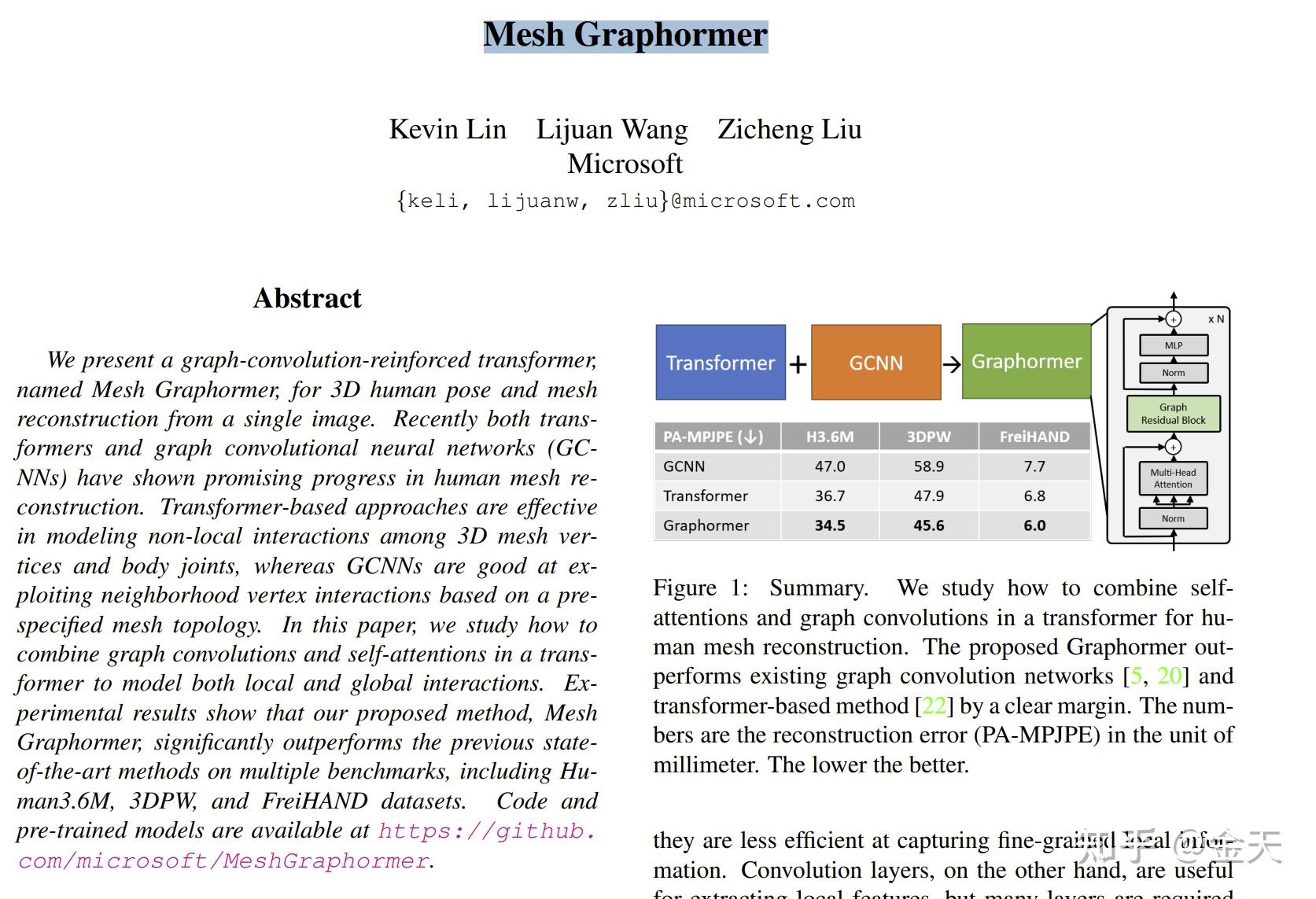 Mesh3D最新SOTA Graphormer论文解读，元宇宙技术支撑 - 知乎