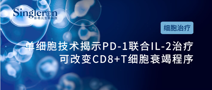 单细胞技术揭示PD-1联合IL-2治疗可改变CD8 T细胞衰竭程序 - 知乎