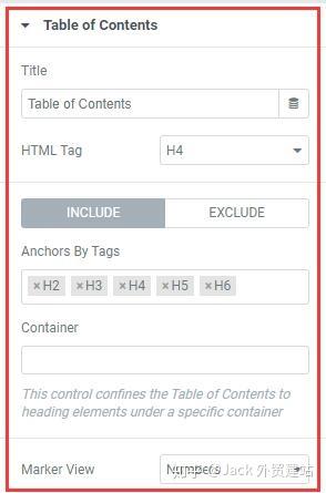 如何使用Elementor的table of contents功能 - 知乎