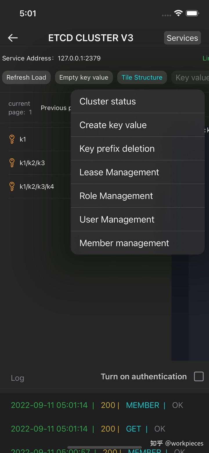 示例文章：etcdWp 支持集群 ETCD UI 的移动端端来啦！ - 知乎