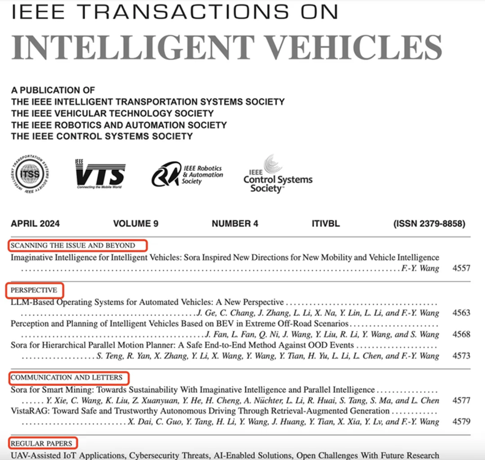 中科院1区SCI顶刊IEEE Transactions on Intelligent Vehicles（IEEE TIV）被科睿唯安官方标记为on hold状态 - 知乎