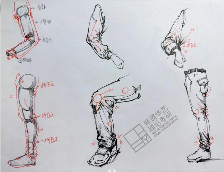 速写|四川师范大学 843速写提升企“画” 褶皱的画法 - 知乎