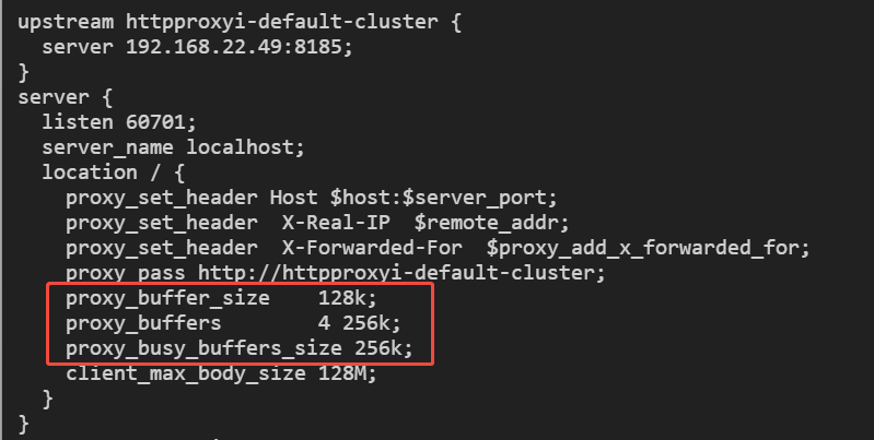 502 Bad Gateway nginx后台报错upstream sent too big header while reading response header from ...