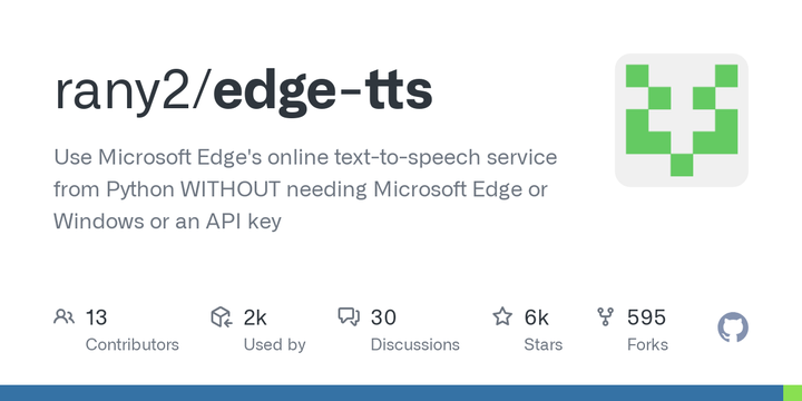 使用 Python 调用微软 Edge 在线语音合成服务——edge-tts - 知乎