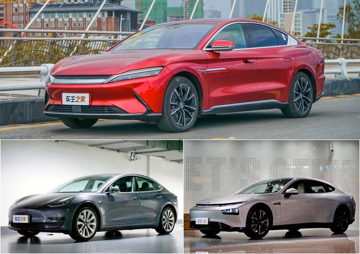 实车对比汉EV/Model3/P7，谁才是30万内的产品力之王？ - 知乎