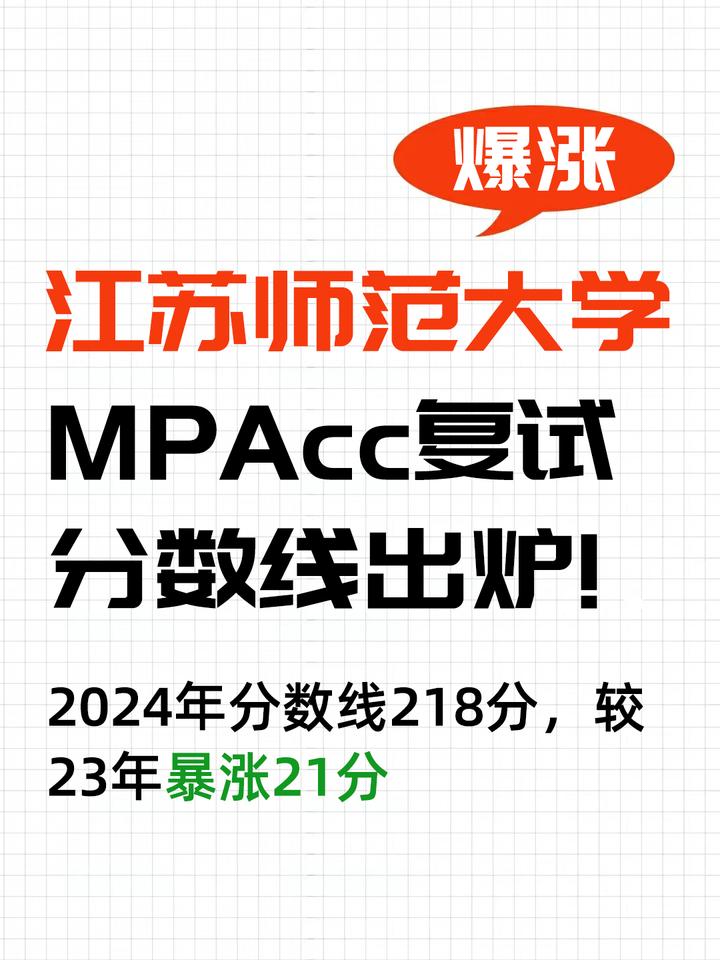 暴涨21分！2024江苏师范大学MPAcc复试分数线公布！ - 知乎