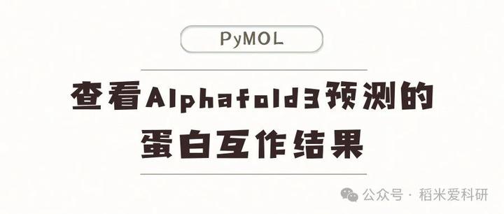 用PyMOL来查看Alphafold3预测的蛋白互作结果 - 知乎