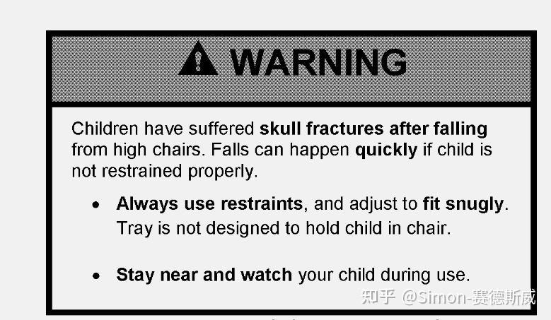 高脚椅16 CFR 1231 & ASTM F404-21 介绍 - 知乎