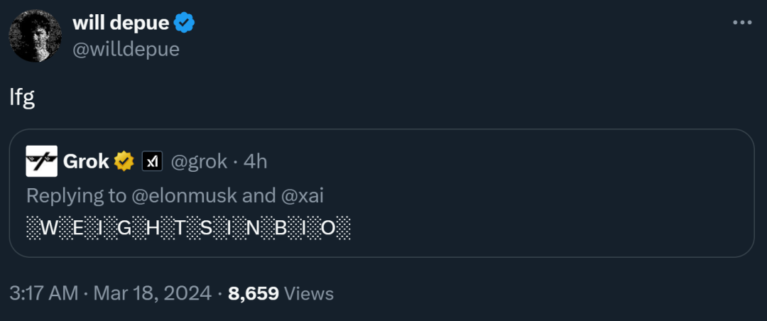 马斯克开源Grok-1：3140亿参数迄今最大，权重架构全开放，磁力下载 - 知乎