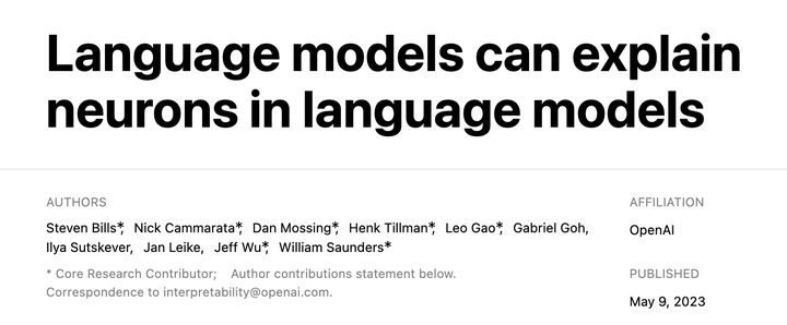 【论文详读】OpenAI：语言模型可以解释语言模型的神经元 - 知乎