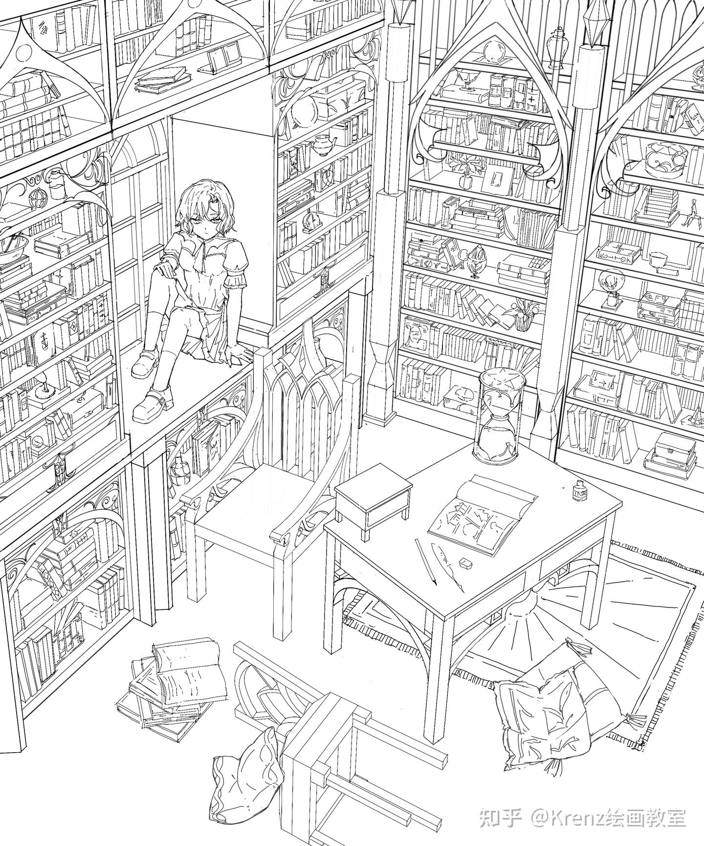 Krenz绘画教室【优秀作业心得】基础透视与结构-0084 - 知乎