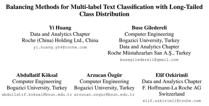 Balancing Methods for Multi-label Text Classification with Long-Tailed ...