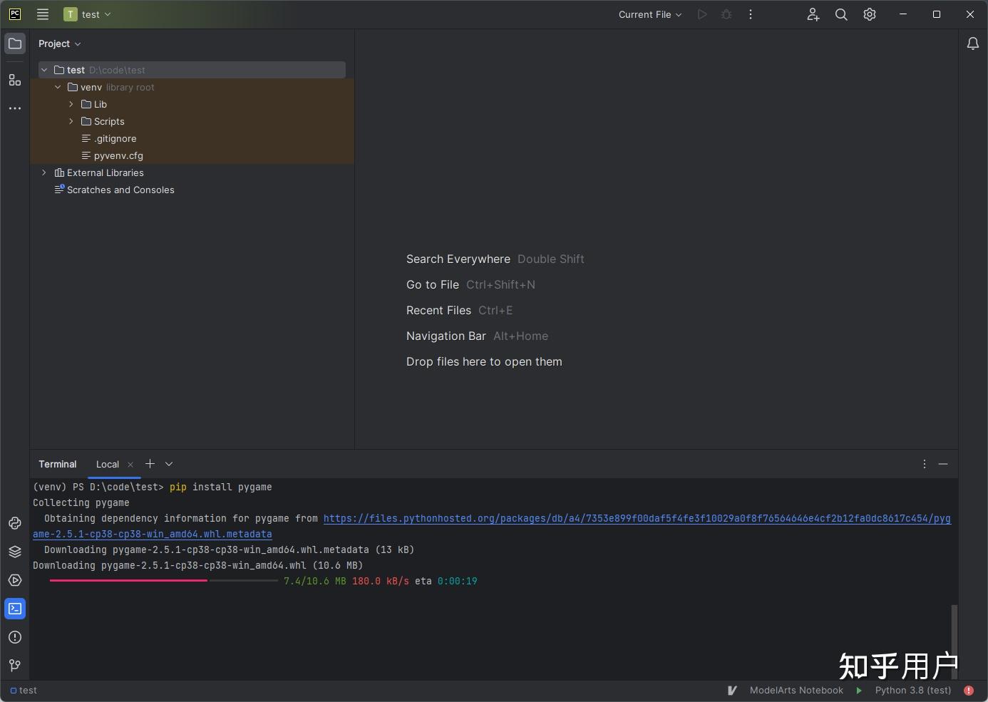 pycharm中pygame为啥导入不了? - 知乎