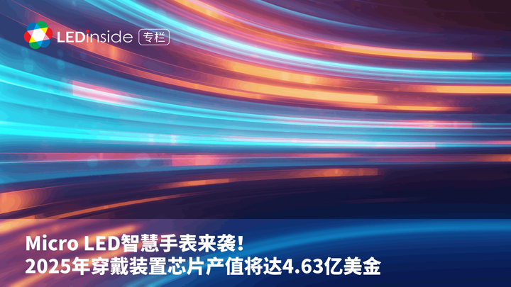 Micro LED智慧手表来袭！2025年穿戴装置芯片产值将达4.63亿美金 - 知乎
