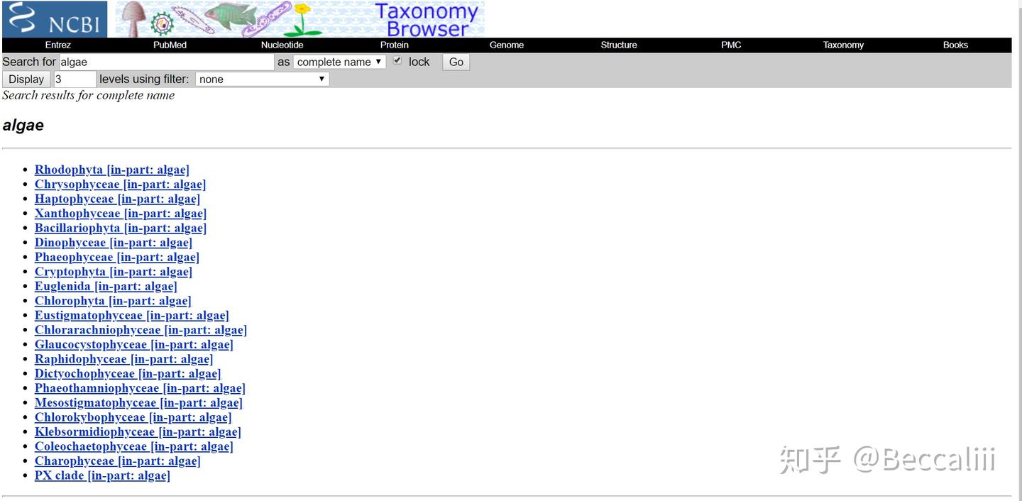 【数据库】- NCBI Taxonomy Browser - 知乎