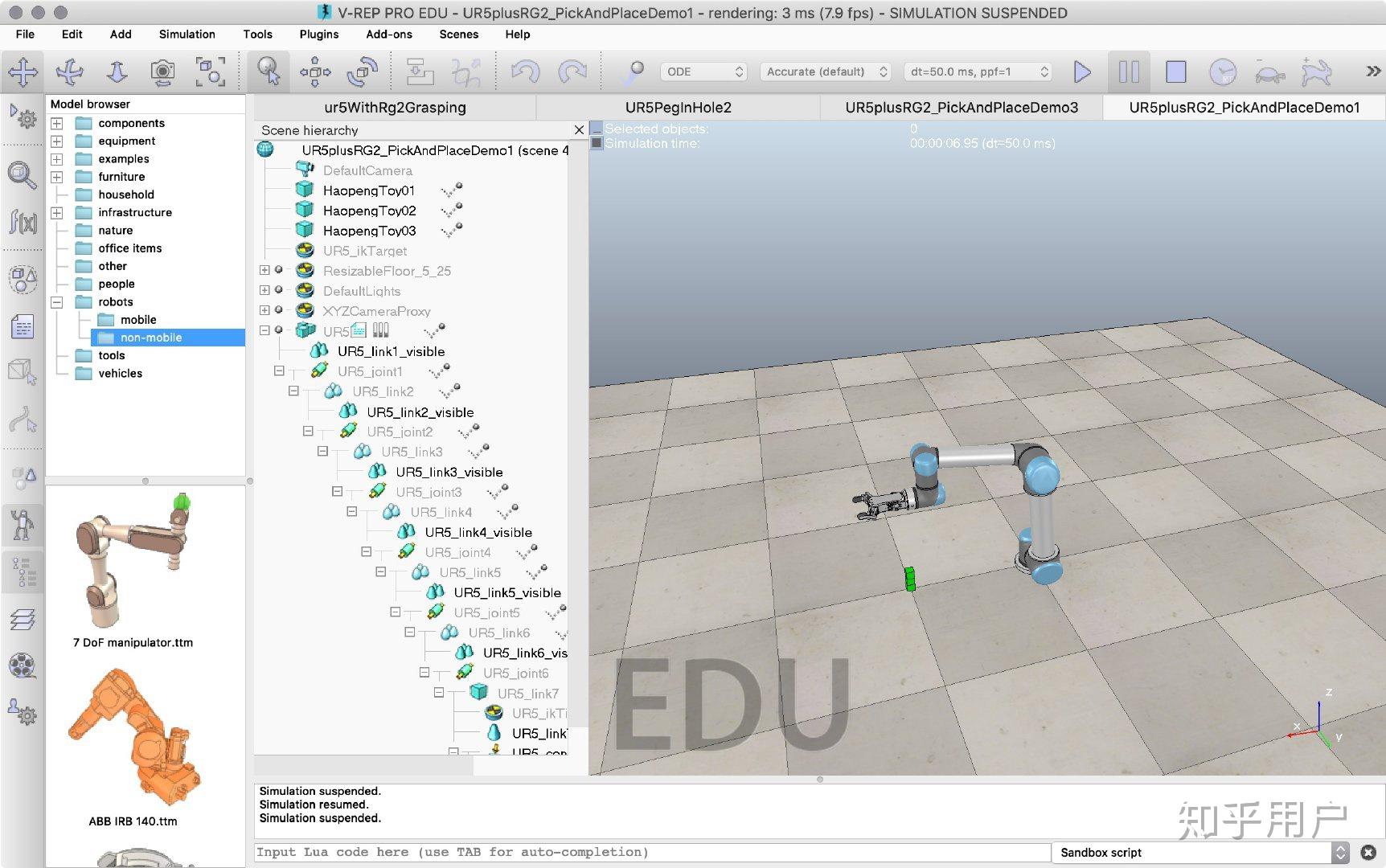有谁用过V-REP吗？给新手一些指导吧 - 知乎