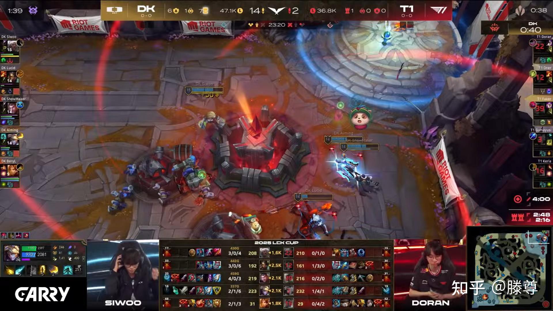 2025 LCK杯 T1 1-2 不敌 DK，「DOFGK」五人组首秀出师不利，如何评价这场比赛？ - 知乎