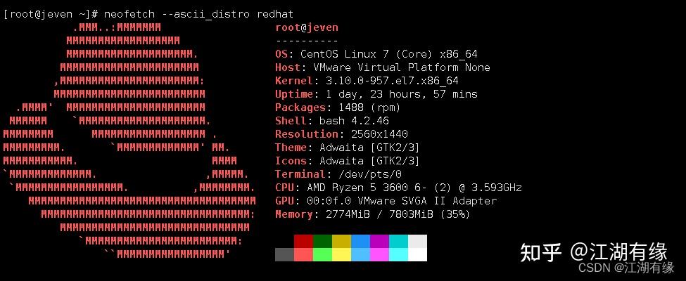 Linux系统之neofetch工具的基本使用 - 知乎