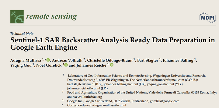 Sentinel-1 SAR Backscatter Analysis Ready Data Preparation in Google Earth Engine（译） - 知乎