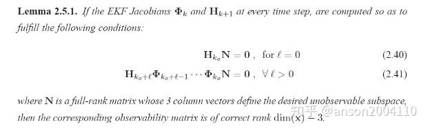 OpenVINS (7)- 能观一致性分析和FEJ - 知乎