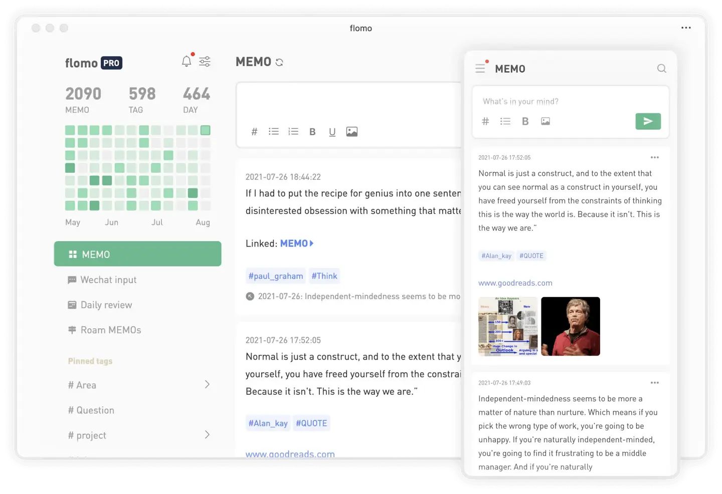 「卡片式」笔记app - flomo（浮墨笔记）测评 - 知乎