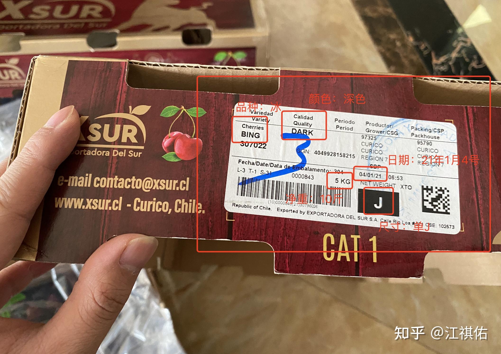 樱桃（车厘子）J级，JJ级，JJJ级，XL级代表什么意思？划分标准是？