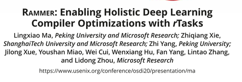 Rammer: Enabling Holistic Deep Learning Compiler Optimizations with rTasks 论文阅读 - 知乎