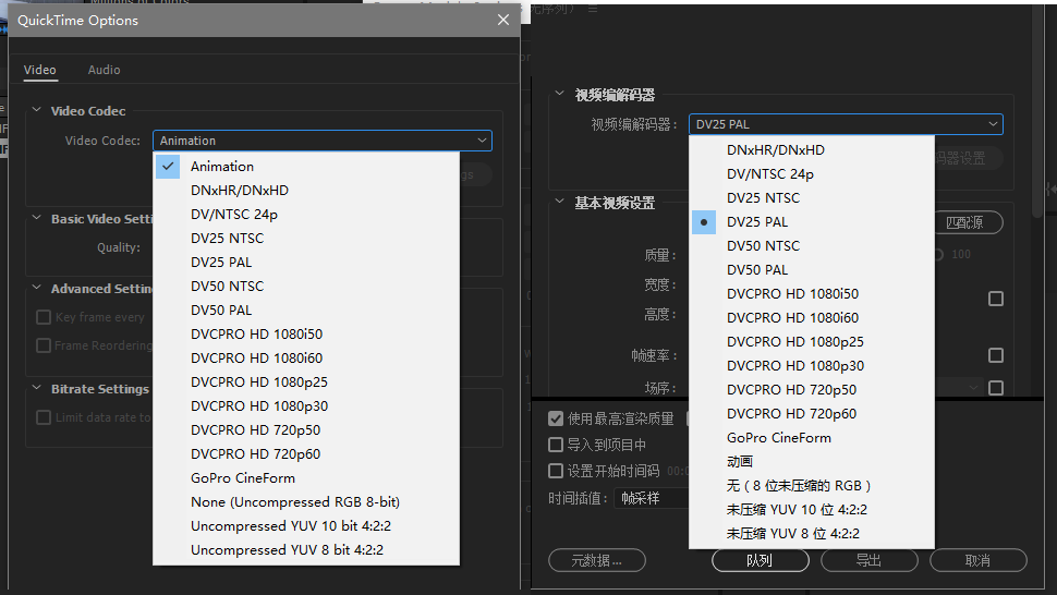 AE用QuickTime格式输出的视频，渲染的时候一切正常，但播放时只有声音没有画面是为何？ - 知乎