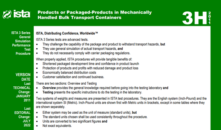ISTA 3H标准的实战演练 - 知乎