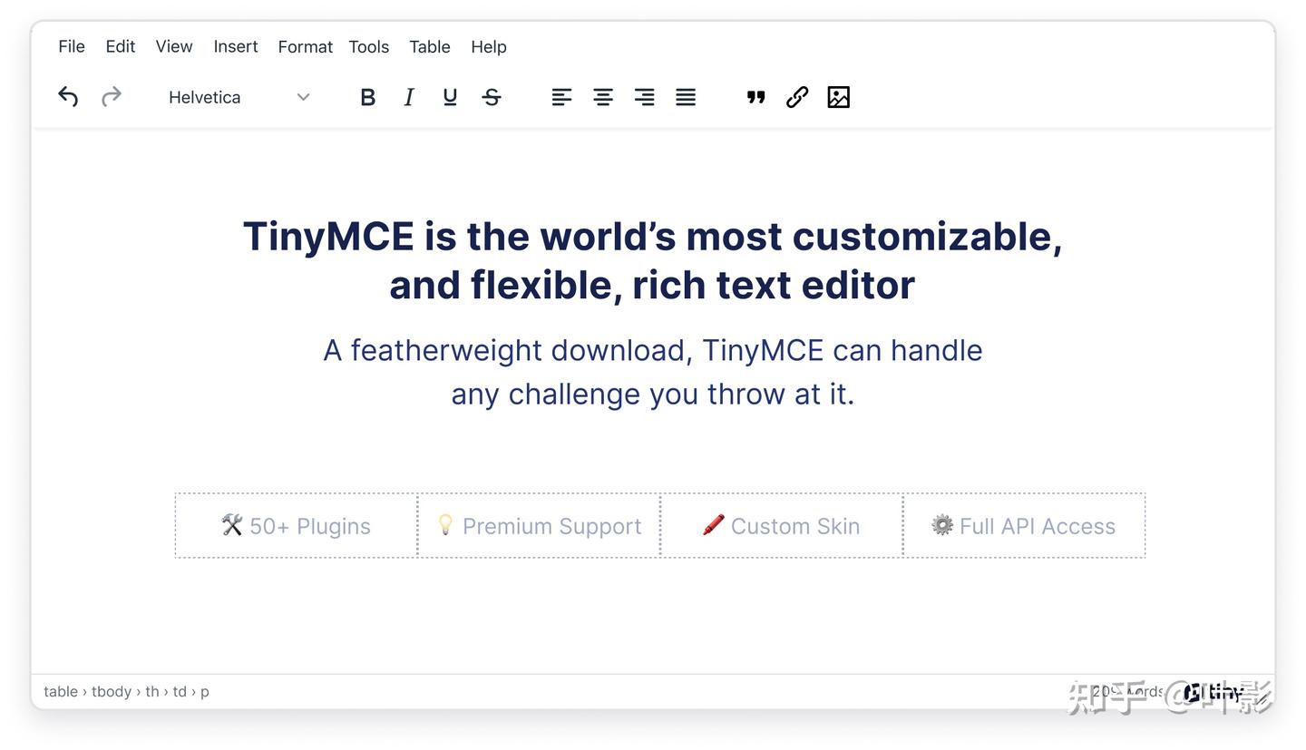 使用Blazor开发内部后台（七）：强大且友好的富文本编辑器TinyMCE - 知乎