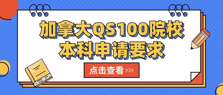 加拿大QS100院校2024年本科申请要求与时间汇总！ - 知乎