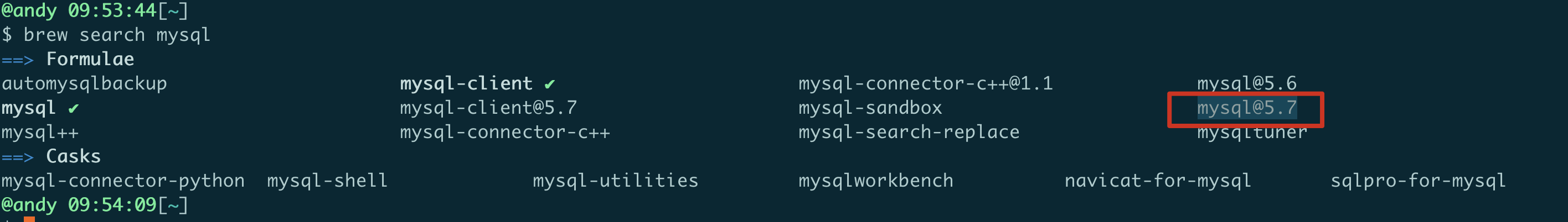 Mac电脑 | 通过brew命令行安装MySQL@5.7 - 知乎