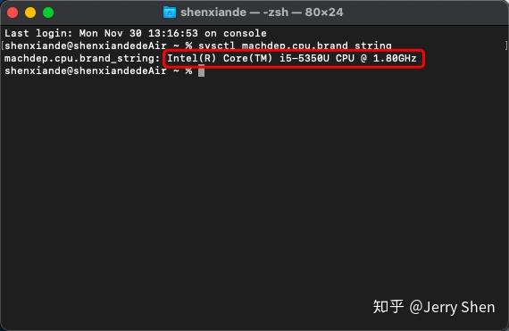在Mac OS系统下查看CPU型号以及核心数量 - 知乎